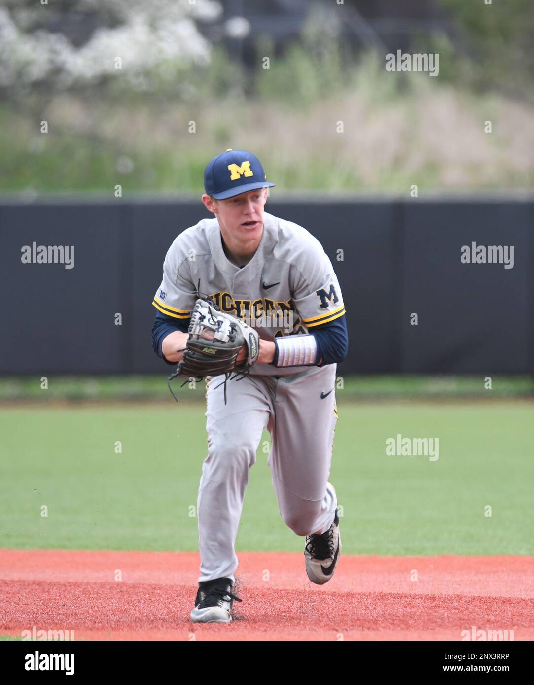 University of Michigan Wolverines infielder Jimmy Kerr (15) during game ...