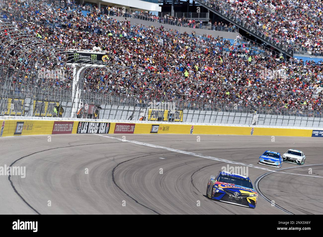 Kyle Busch, Joe Gibbs Racing, Toyota Camry M&M's Caramel during the ...