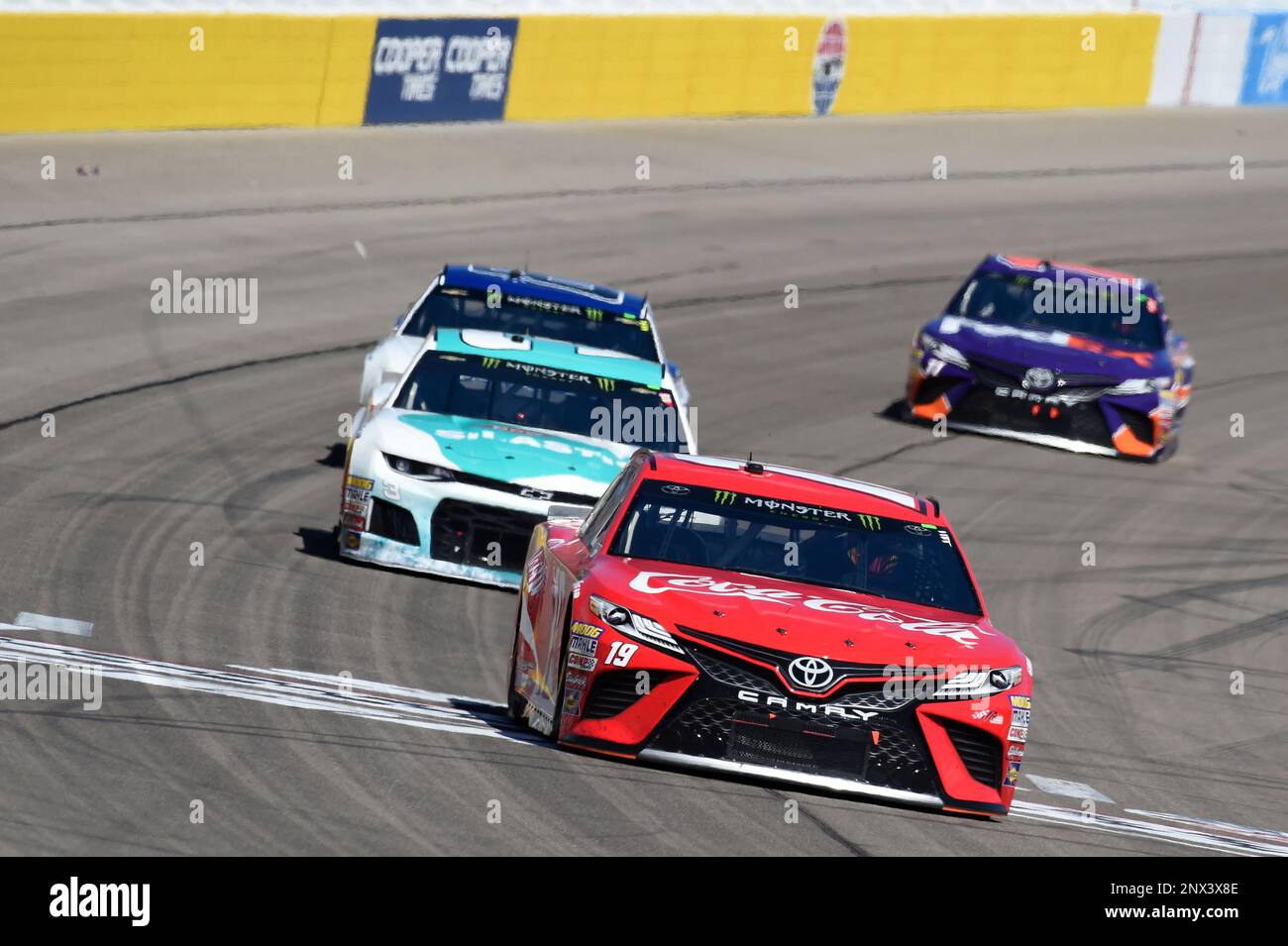 Daniel Suarez, Joe Gibbs Racing, Toyota Camry Coca-Cola races with ...