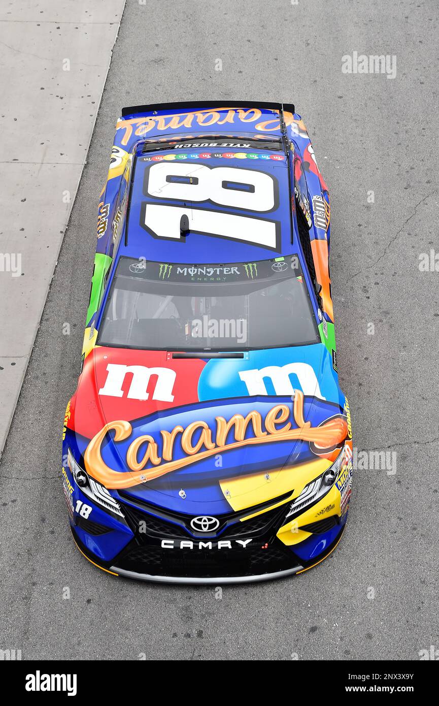 Kyle Busch, Joe Gibbs Racing, Toyota Camry M&M's Caramel during ...