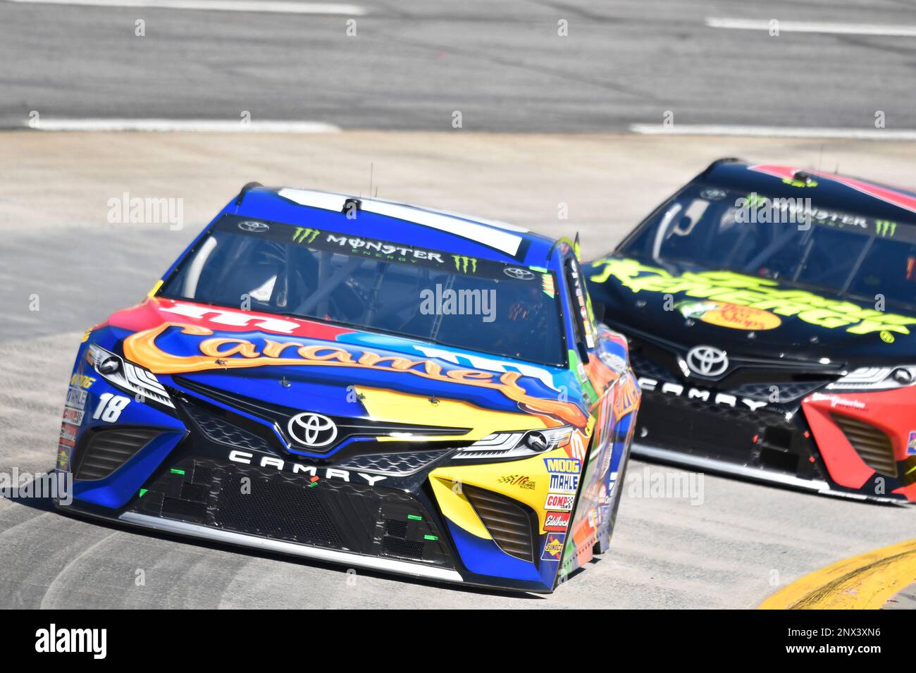 Kyle Busch, Joe Gibbs Racing, Toyota Camry M&M's Caramel during the ...