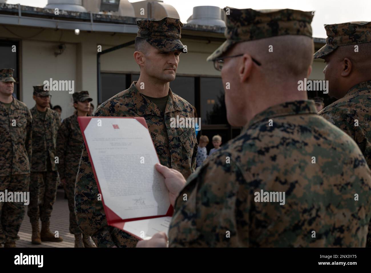 U.S. Marines with Marine Air Control Group (MACG) 18 participate in a ...