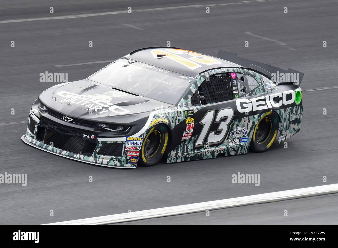 #13: Ty Dillon, Germain Racing, Chevrolet Camaro GEICO Military during ...