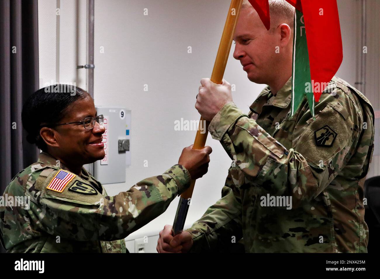 U.S. Army Brig. General Wanda N. Williams (left), the commanding ...