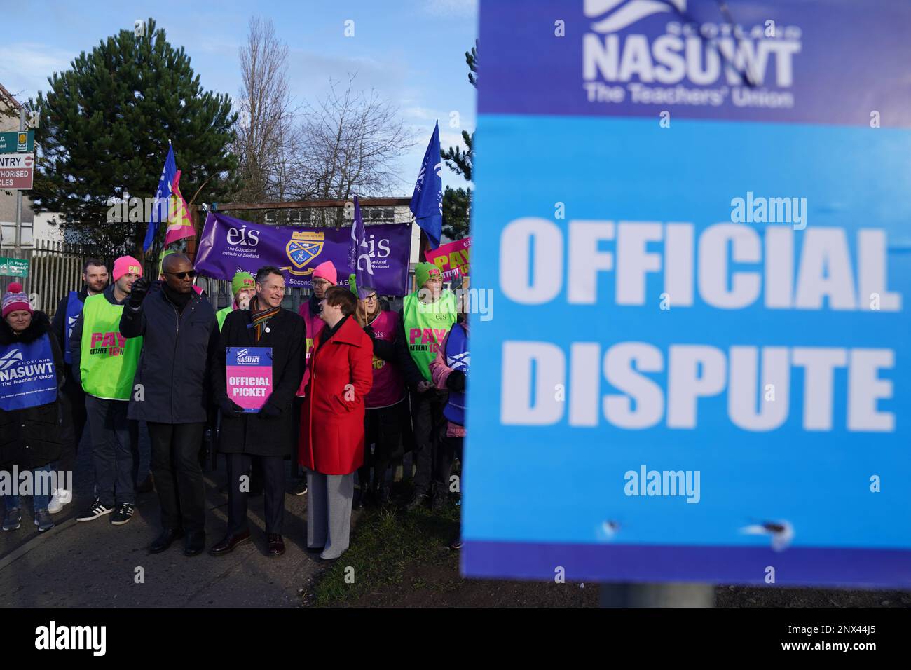 (front, left to right) Dr Patrick Roach, general secretary of National ...