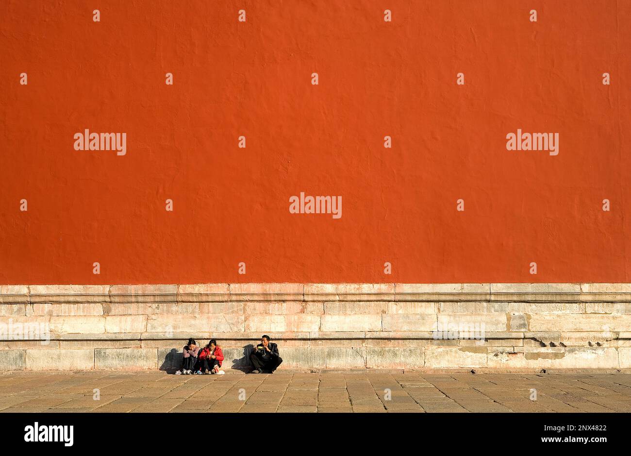 The wall that surrounds the Forbidden city,Beijing, China Stock Photo ...