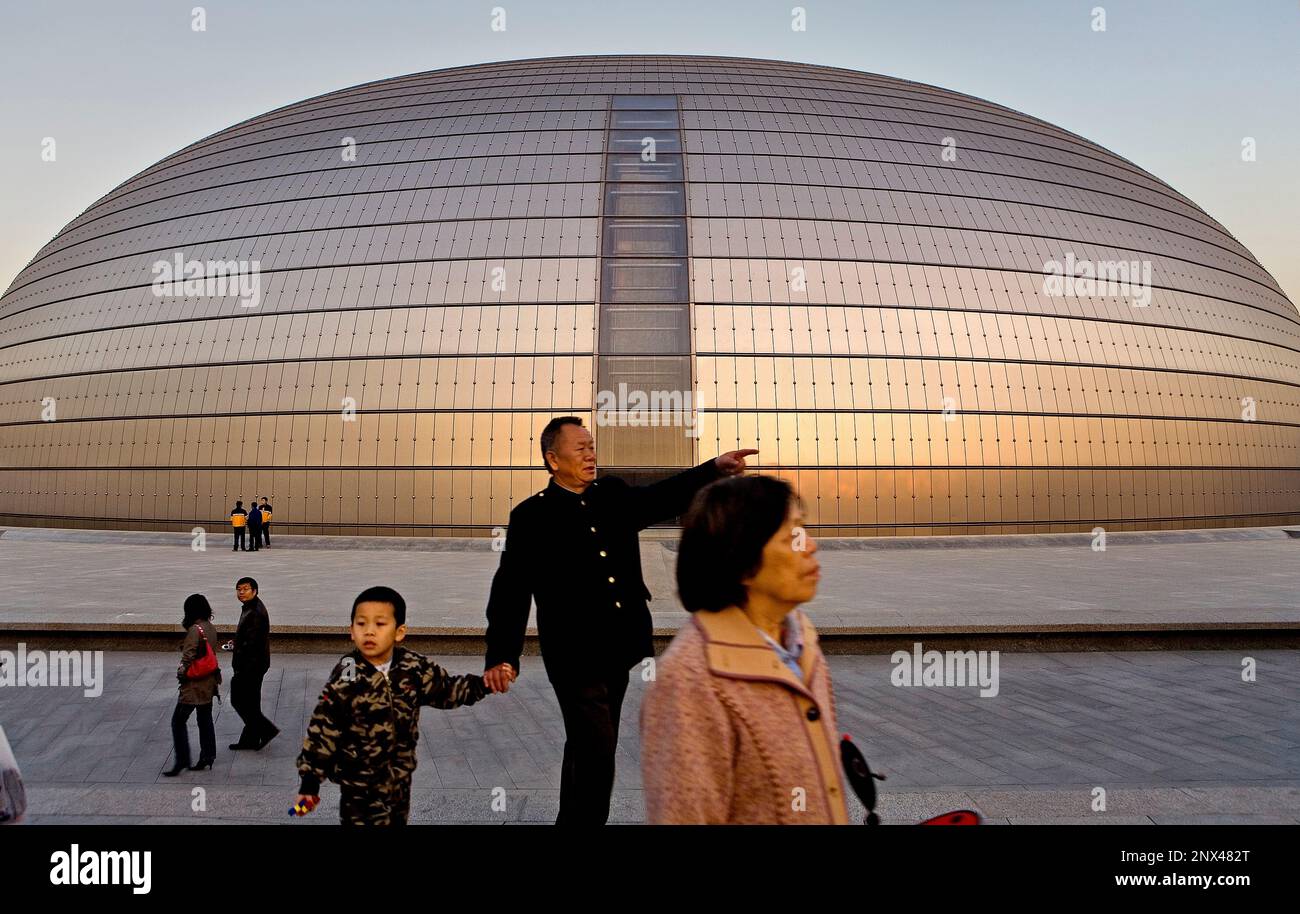 National Opera House building (Paul Andreu architect),Beijing, China ...