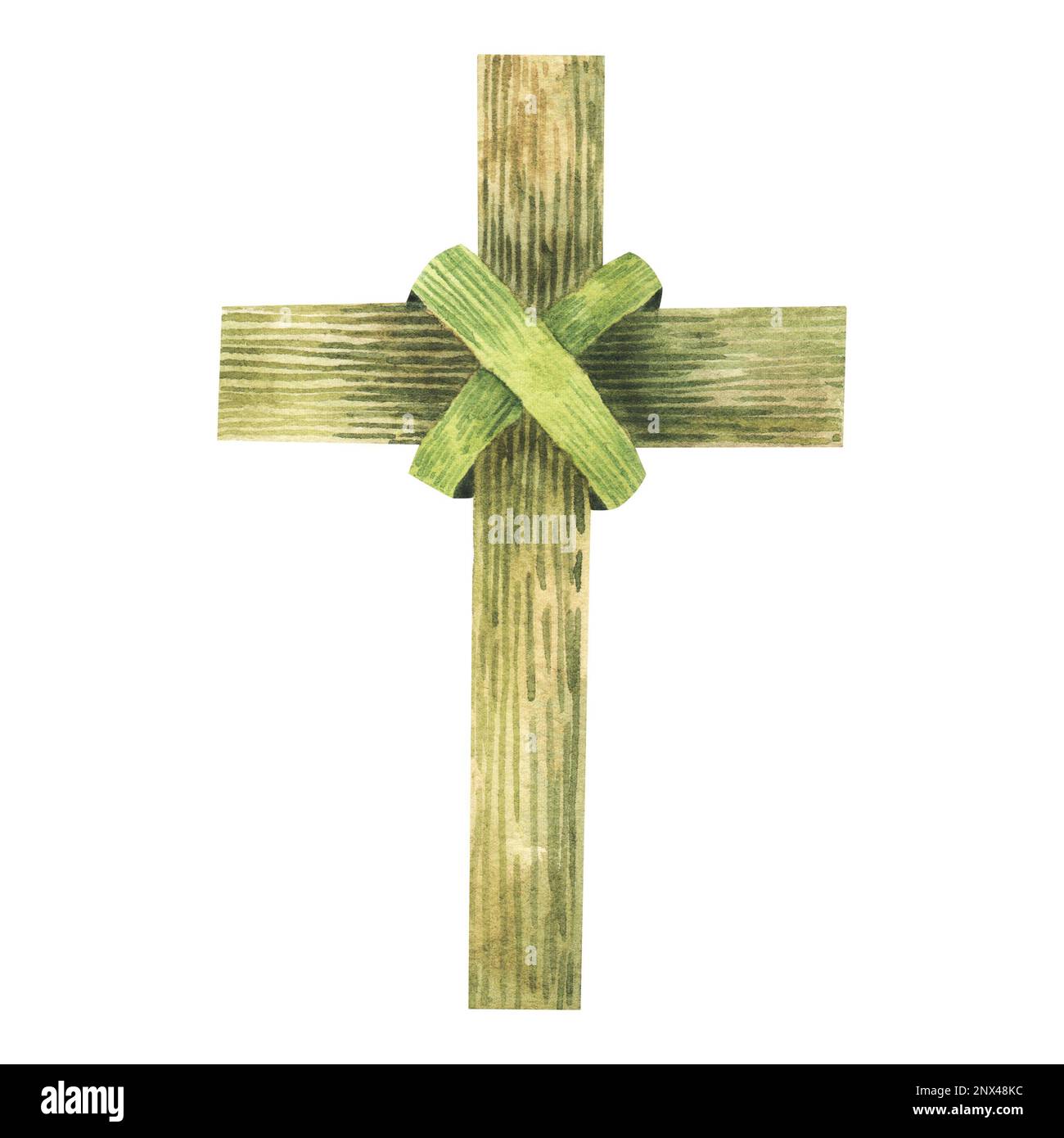 traditional religious faith christian cross symbol watercolor ...