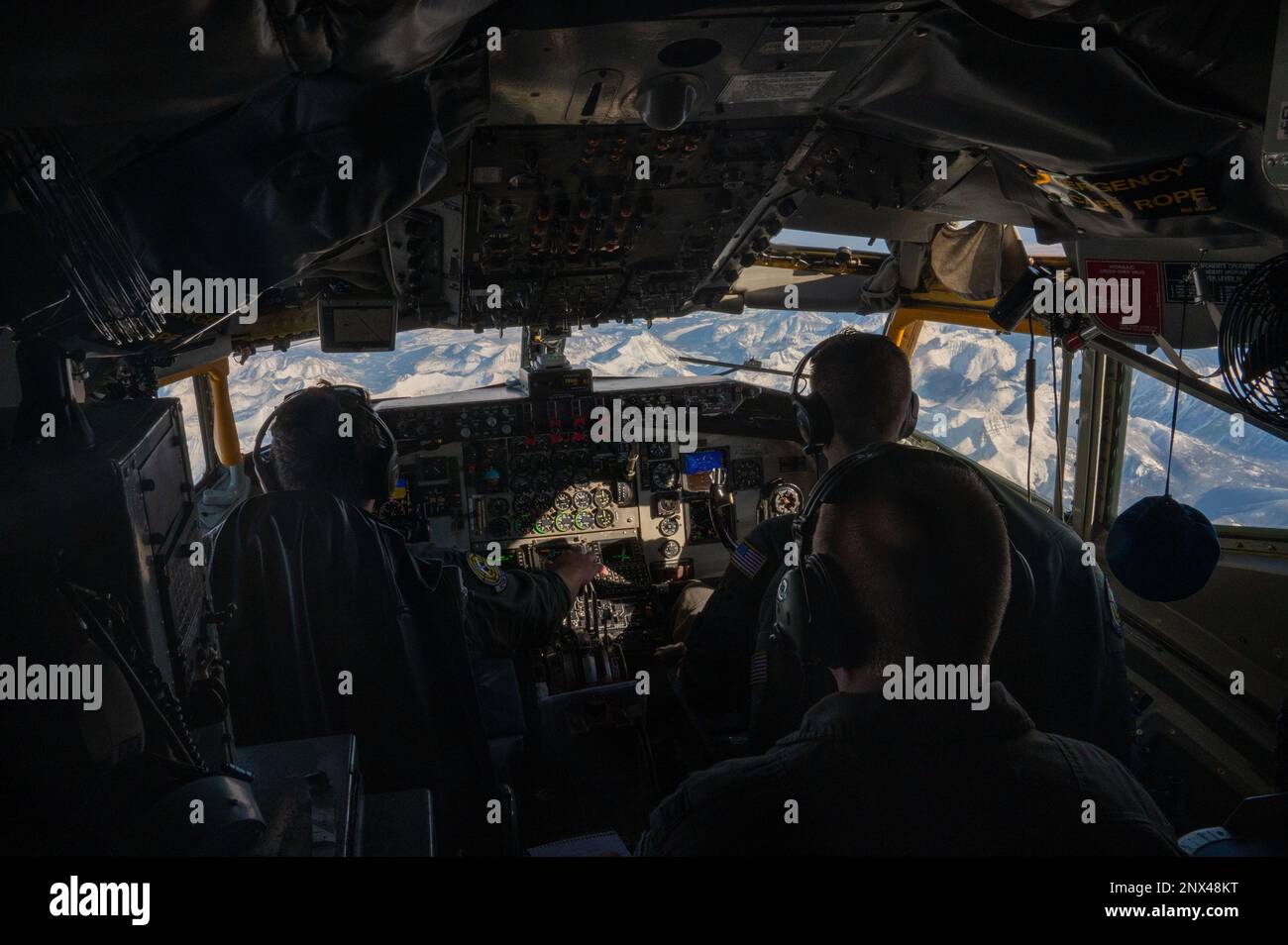 U.S. Air Force Capt. Chris Perkins, 92nd Air Refueling Squadron pilot ...