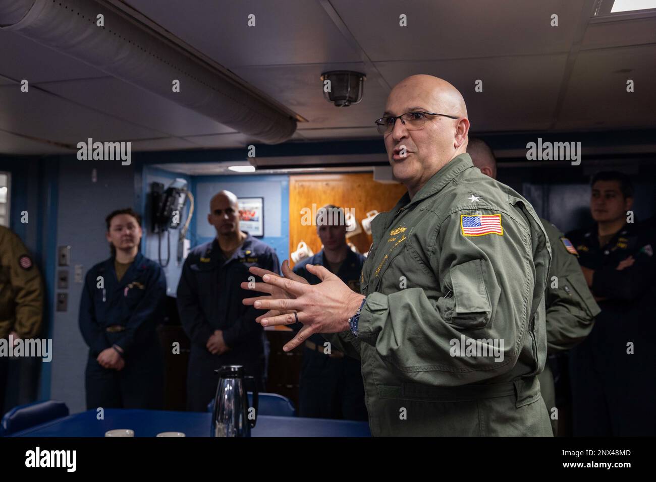 20230114-N-IJ902-1079 MEDITERRANIAN SEA (Jan. 14, 2023) Rear Adm ...