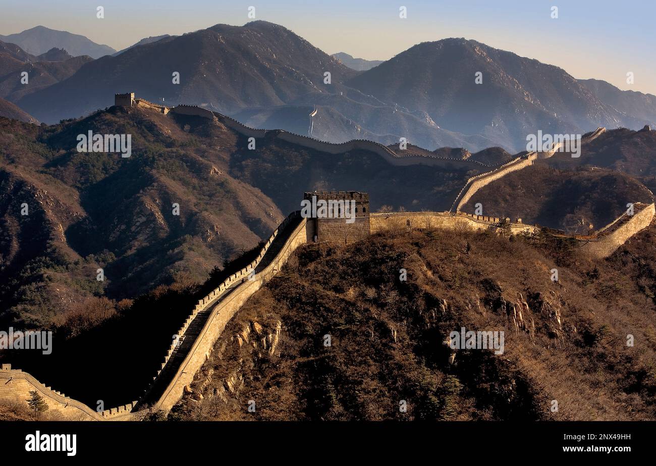 Great Wall, Badaling section,Beijing, China Stock Photo - Alamy