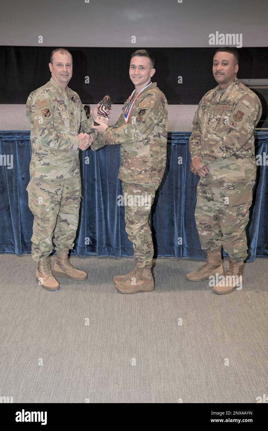 Col. Craig Drescher, 908th Airlift Wing commander, left, and Chief ...