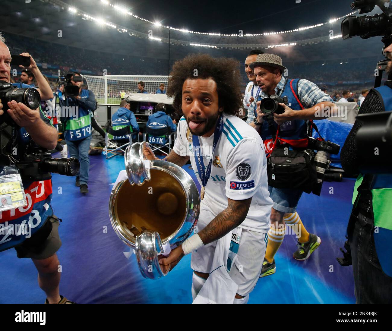 May 26, 2018 - Kiev, United Kingdom - Marcelo of Real Madrid with the ...