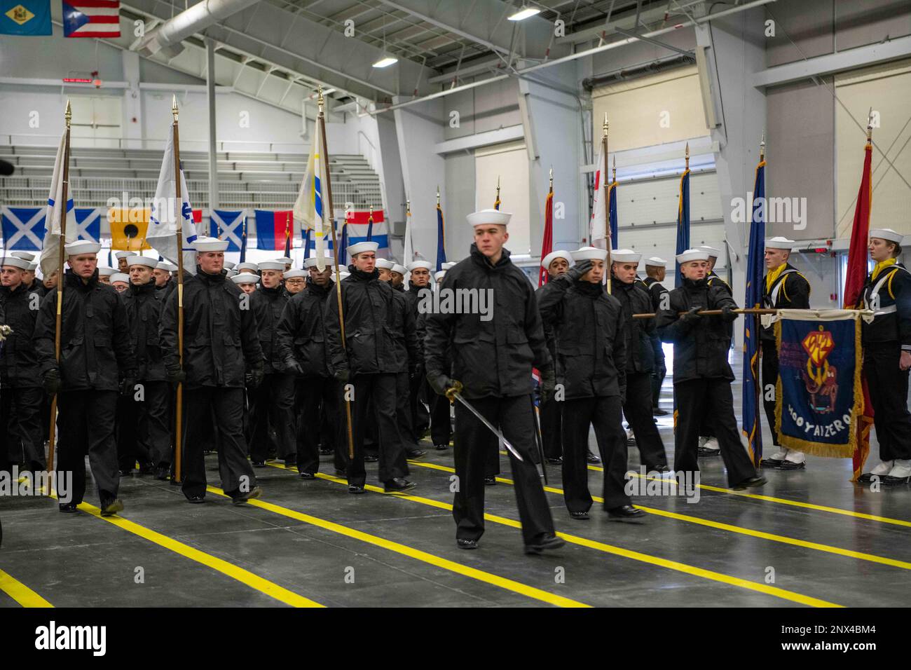Sailors graduate boot camp during pass-in-review at U.S. Navy Recruit ...