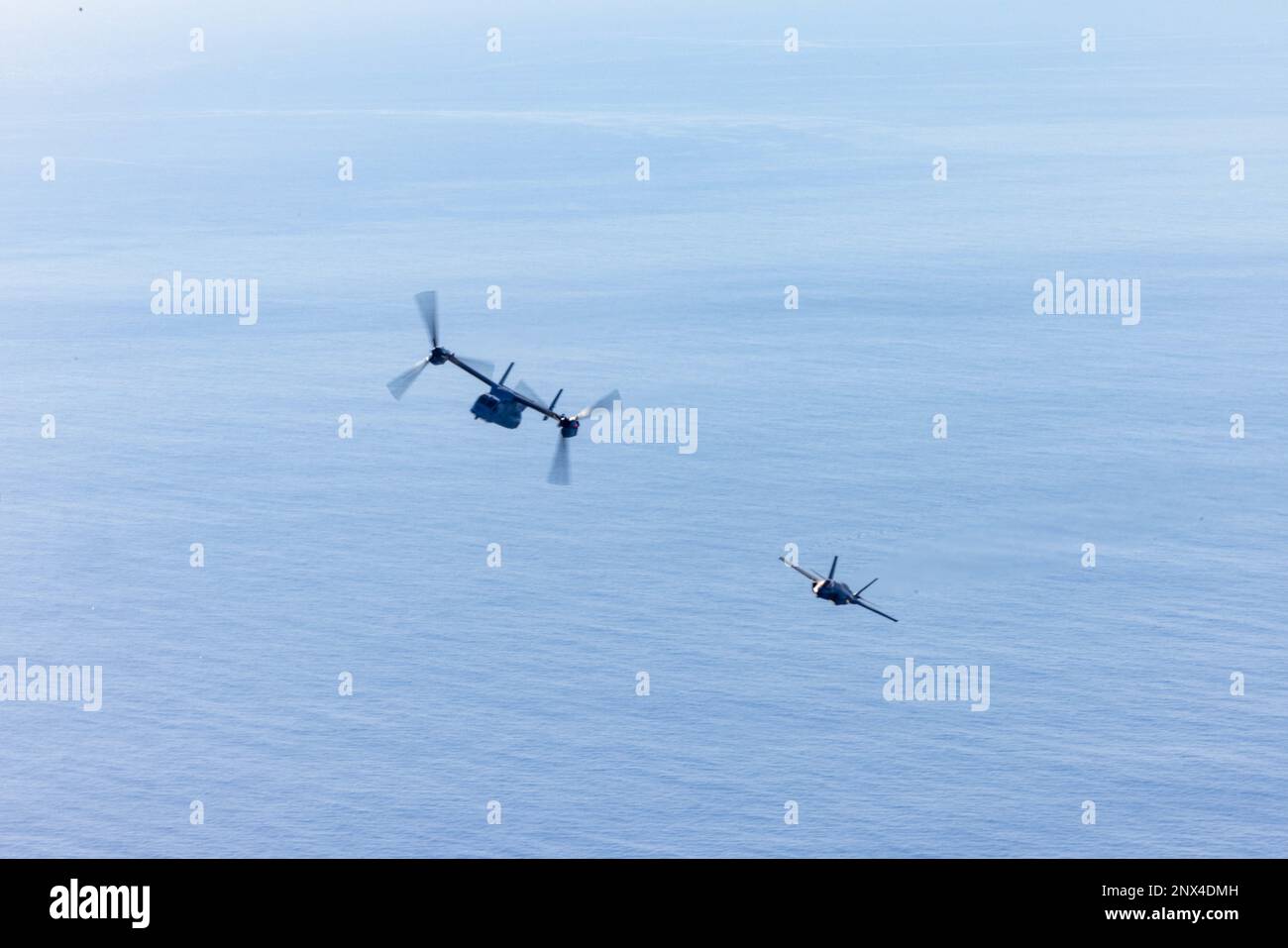 A U.S. Marine Corps MV-22B Osprey with Marine Medium Tiltrotor Squadron ...