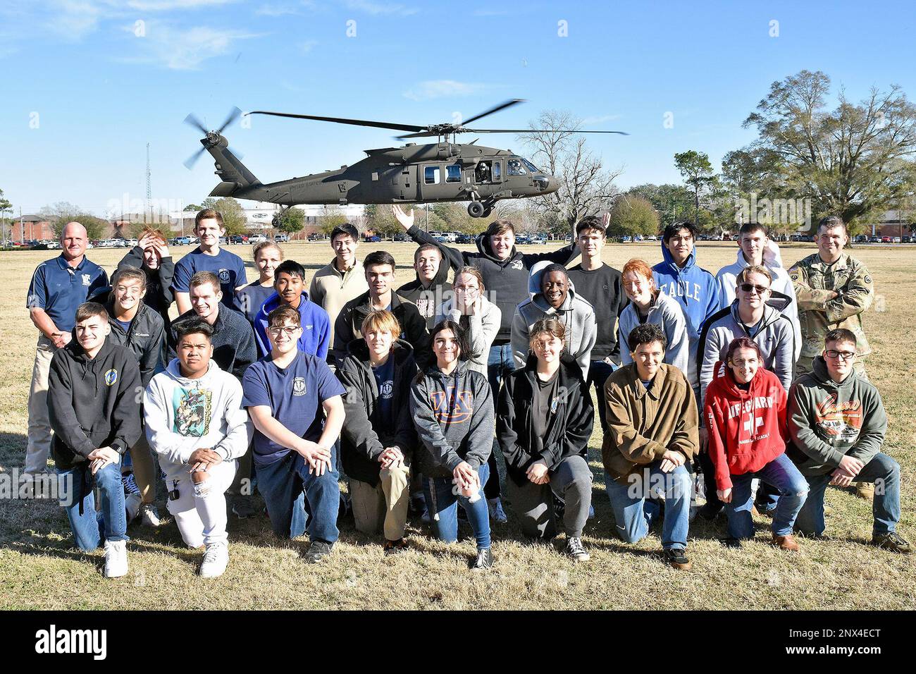 Enterprise High School Army JROTC cadets, staff, and Fort Rucker ...