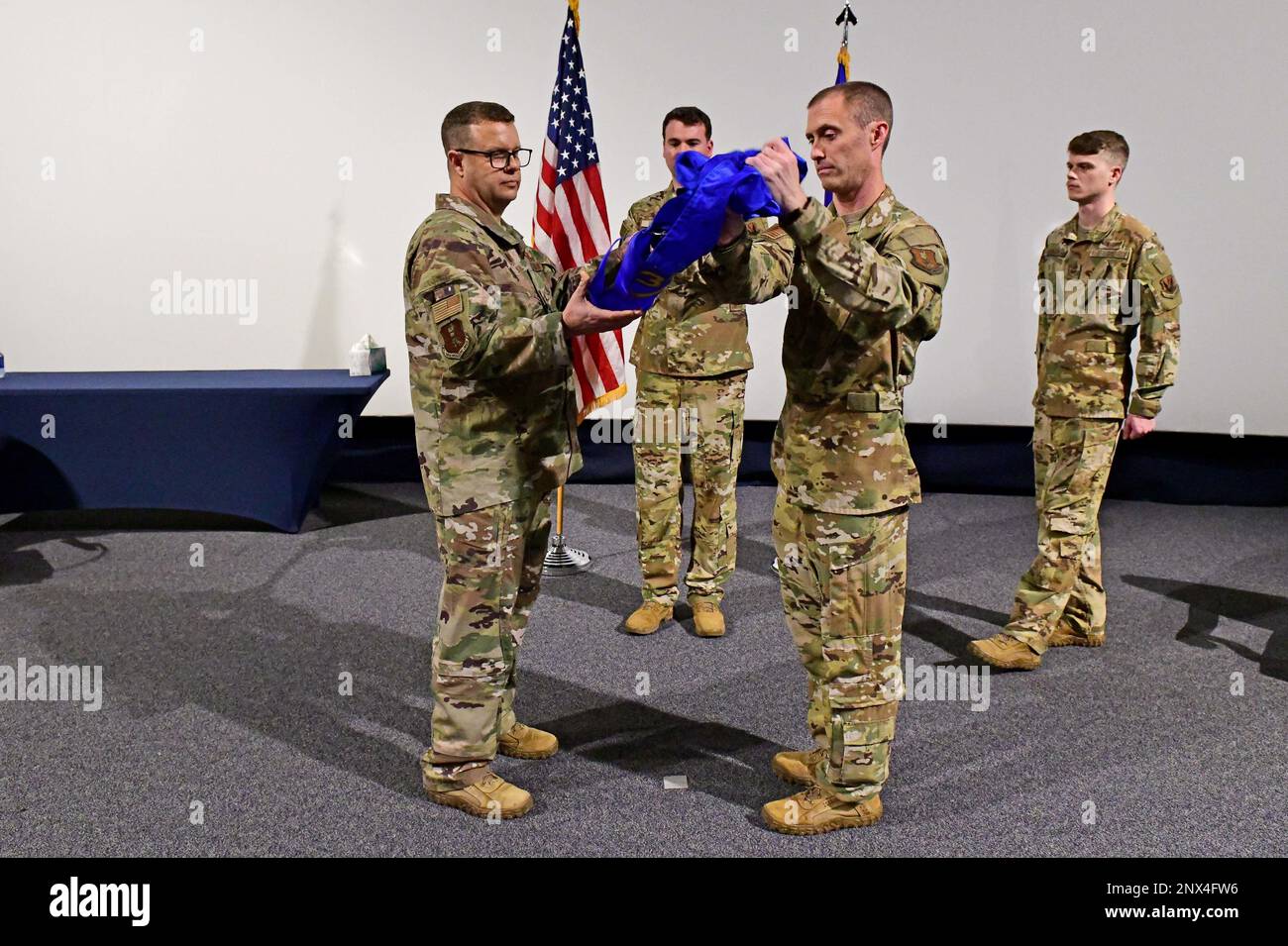 ROBINS AIR FORCE BASE, Ga. – U.S. Air Force Col. Jason Dillon, left ...