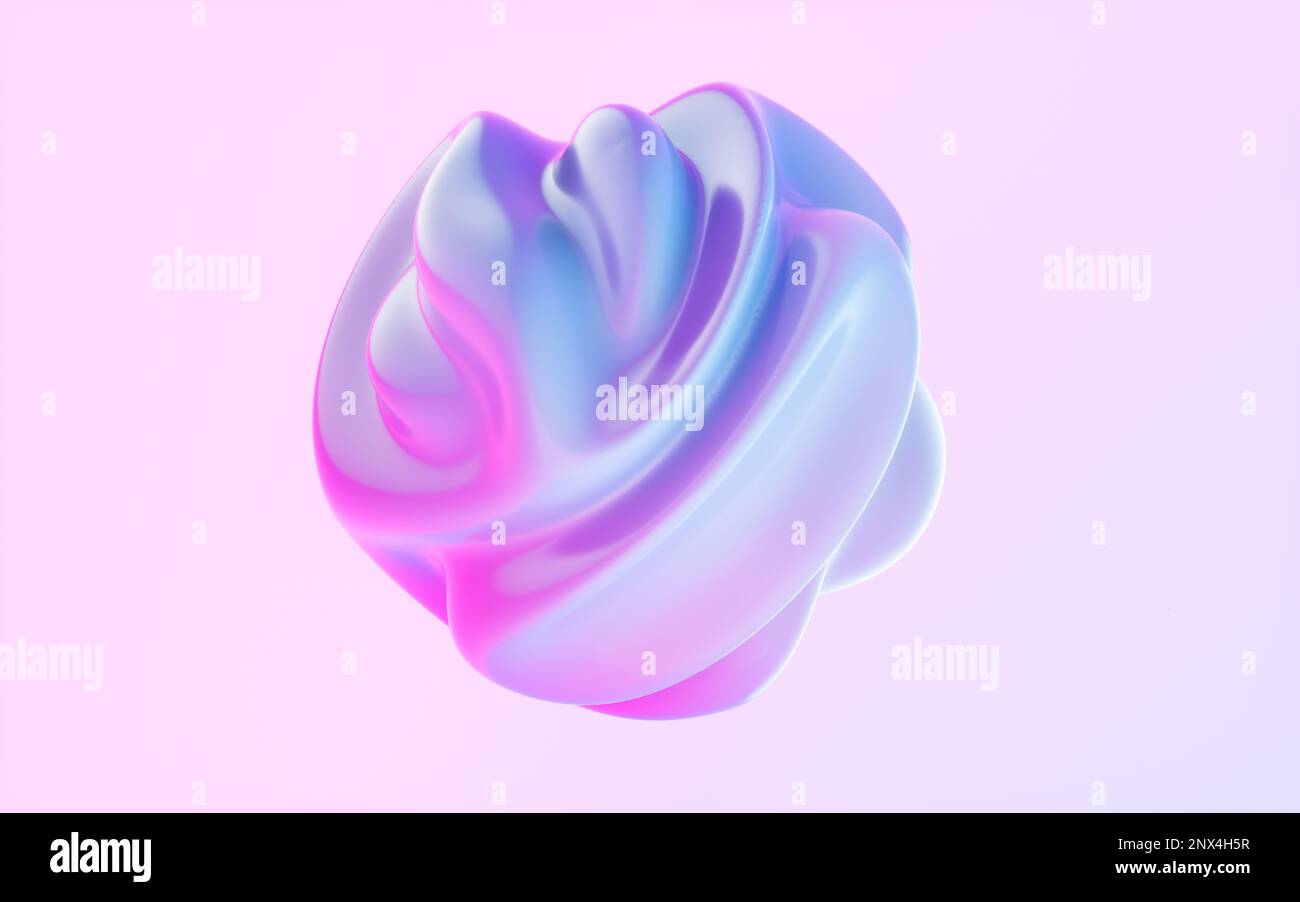 Abstract twisted spheres, 3d rendering. Digital drawing Stock Photo - Alamy