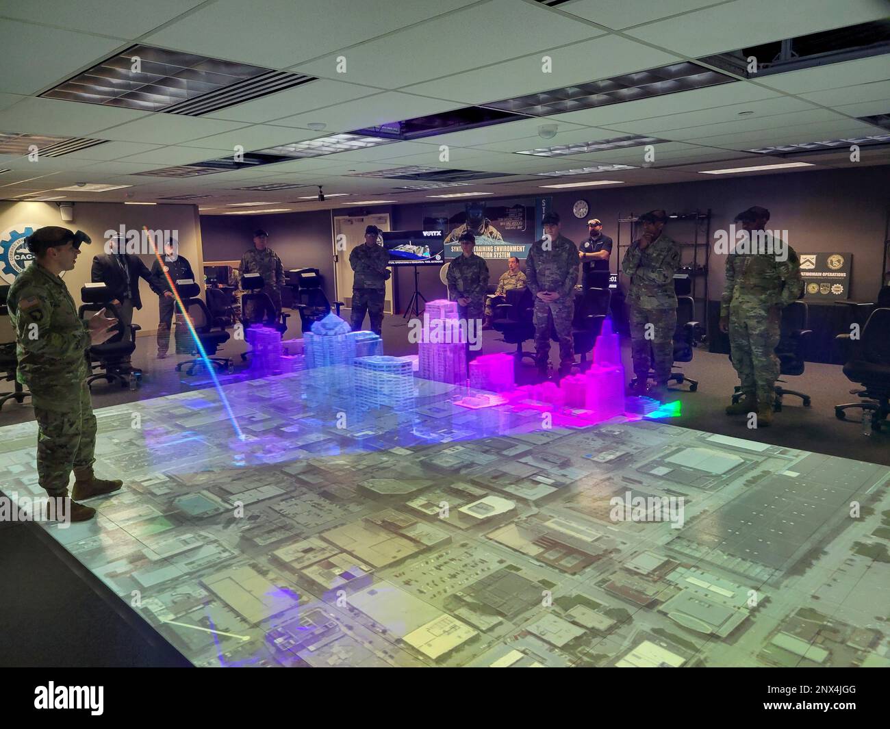 Lt. Gen. Milford Beagle (right), commanding general for the Combined ...