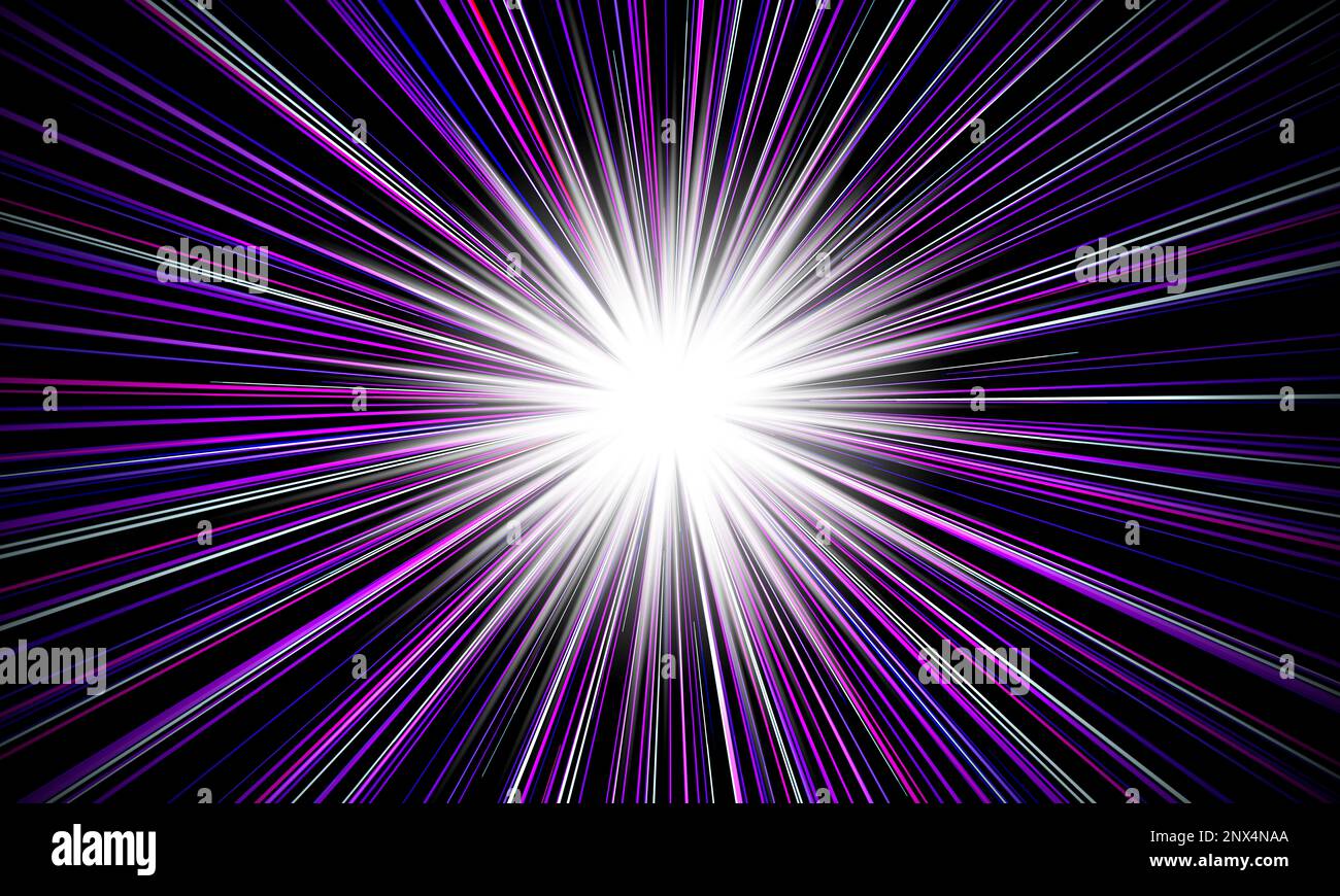 Abstract background with violet, pink, blue and white light streaks ...