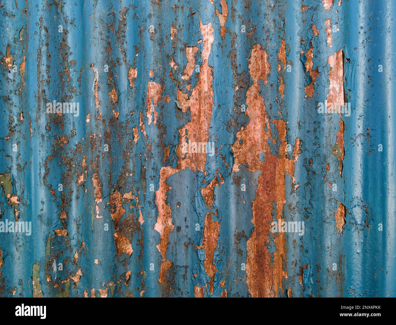 vintage texture on metal surface with traces of old paint and rust, blue color Stock Photo - Alamy