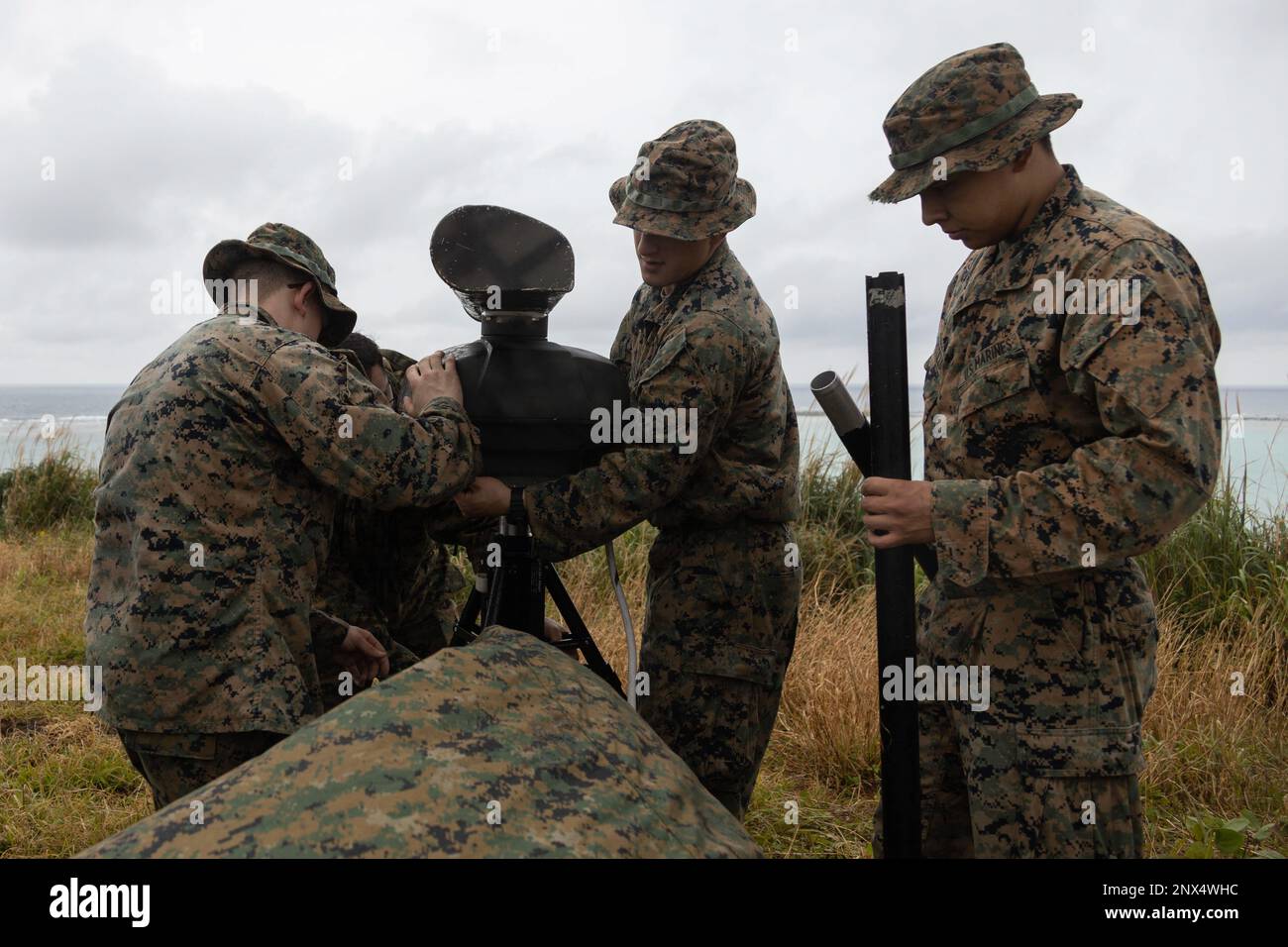U.S. Marines all surveillance sensor operators with command element ...