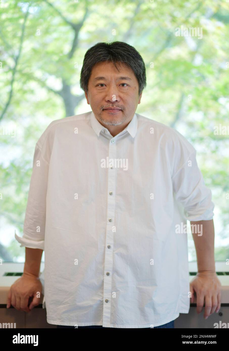 Japan's Director Hirokazu Koreeda attends an interview in Tokyo on May ...