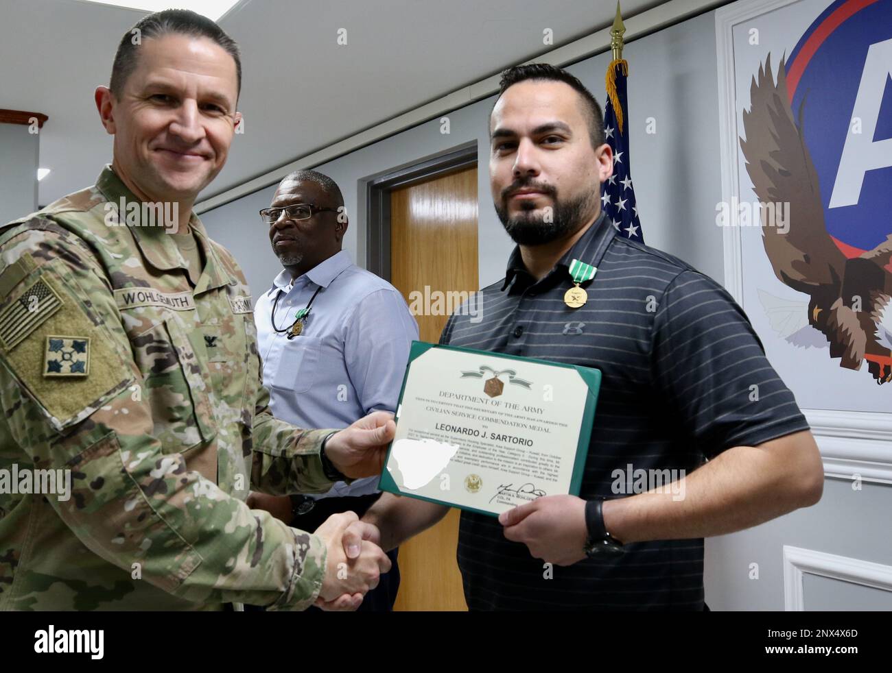 Leonardo Sartorio, off-post housing supervisor, Area Support Group ...