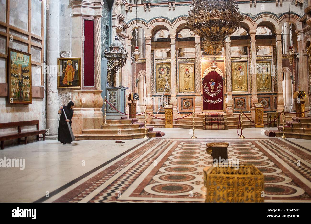 Greek-Orthodox chapel, in Church of the Holy Sepulchre also called the ...