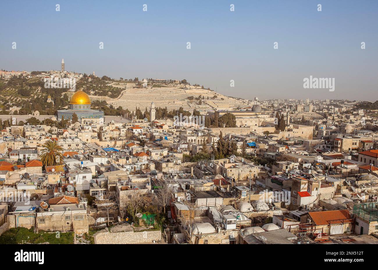Aerial view of old City, Jerusalem, Israel Stock Photo - Alamy