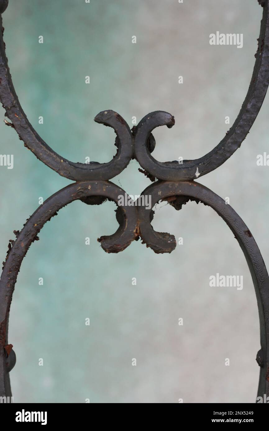 Vintage decorative metal ornament on a medieval gate Stock Photo - Alamy