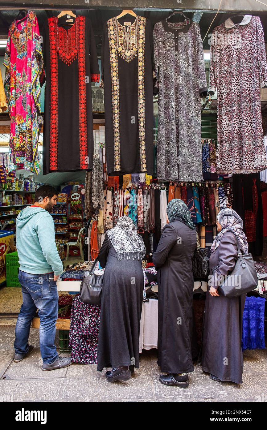 Al Wad street,Souk Arabic market, Muslim Quarter,Old City, Jerusalem ...