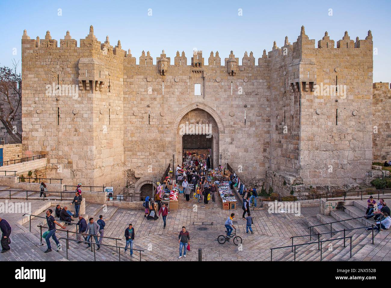 Damascus Gate, muslim Quarter,Old City, Jerusalem, Israel Stock Photo ...