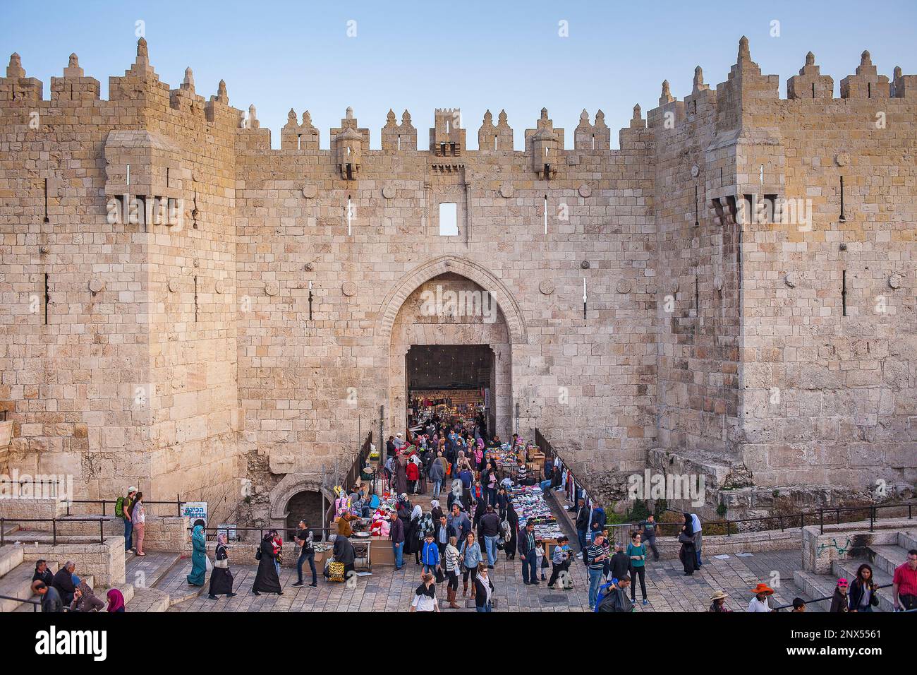 Damascus Gate, muslim Quarter,Old City, Jerusalem, Israel Stock Photo ...