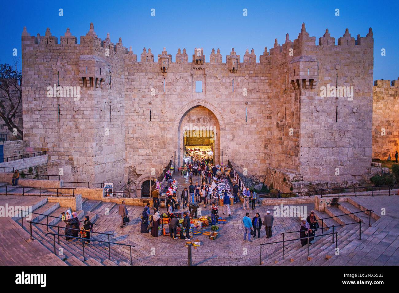 Damascus Gate, muslim Quarter,Old City, Jerusalem, Israel Stock Photo ...