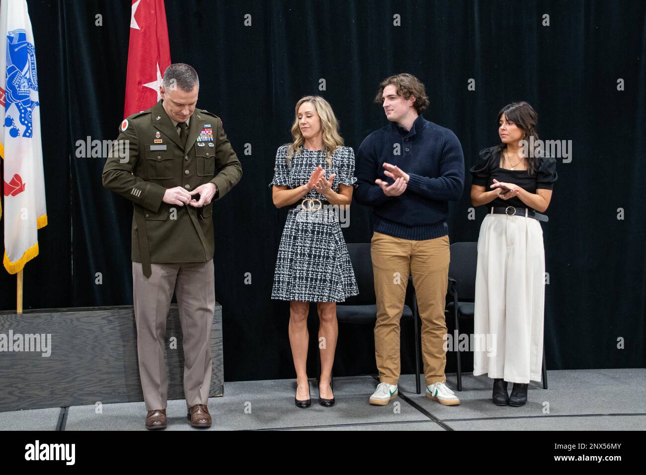 From left, Brig. Gen. Matthew S. Woodruff, Ohio assistant adjutant ...