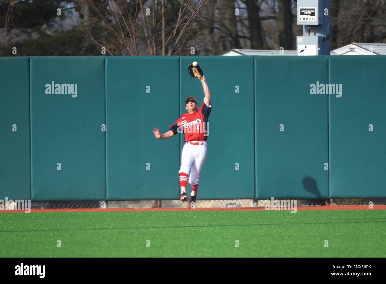 St. John's University Redstorm outfielder Josh Greene (4) during game ...