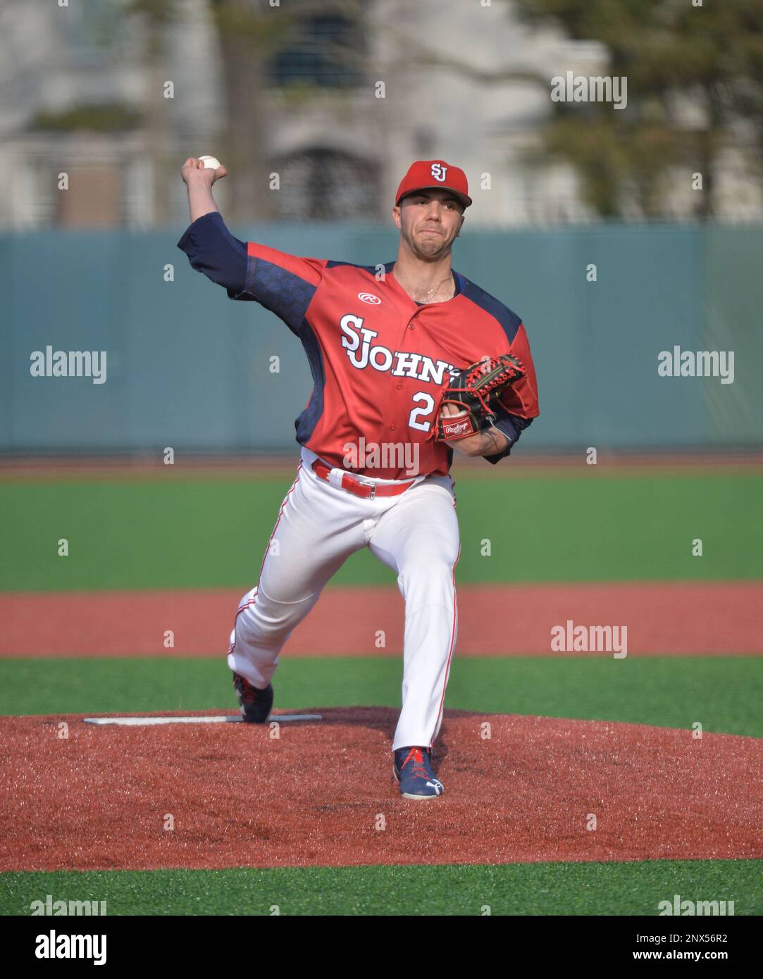St. John's University Redstorm pitcher Michael LoPresti (22) during ...