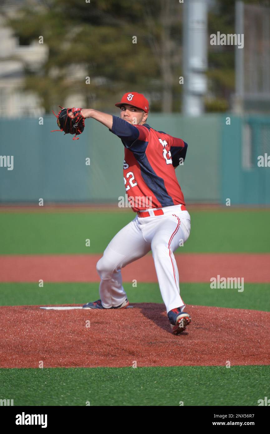 St. John's University Redstorm pitcher Michael LoPresti (22) during ...
