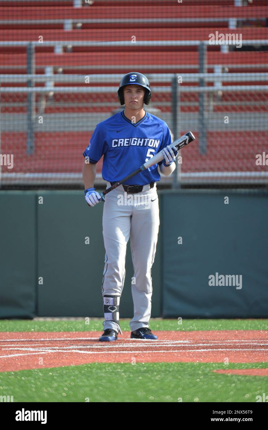 Creighton University BlueJays infielder Jordan Hovey (5) during game #2 ...