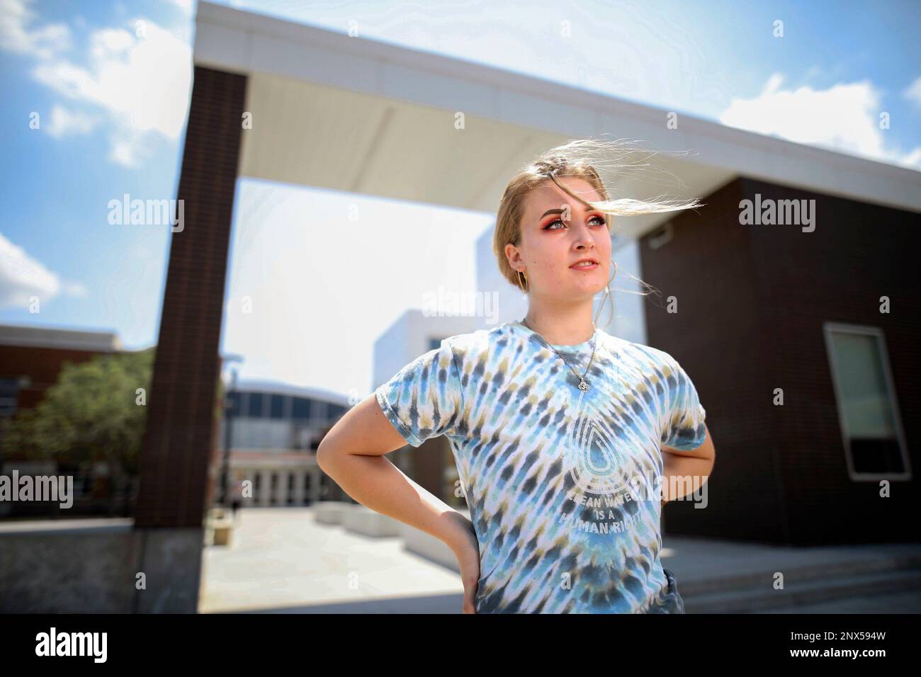 In this Thursday, May 17, 2018 photo, Jessica Merritt poses for a photo ...