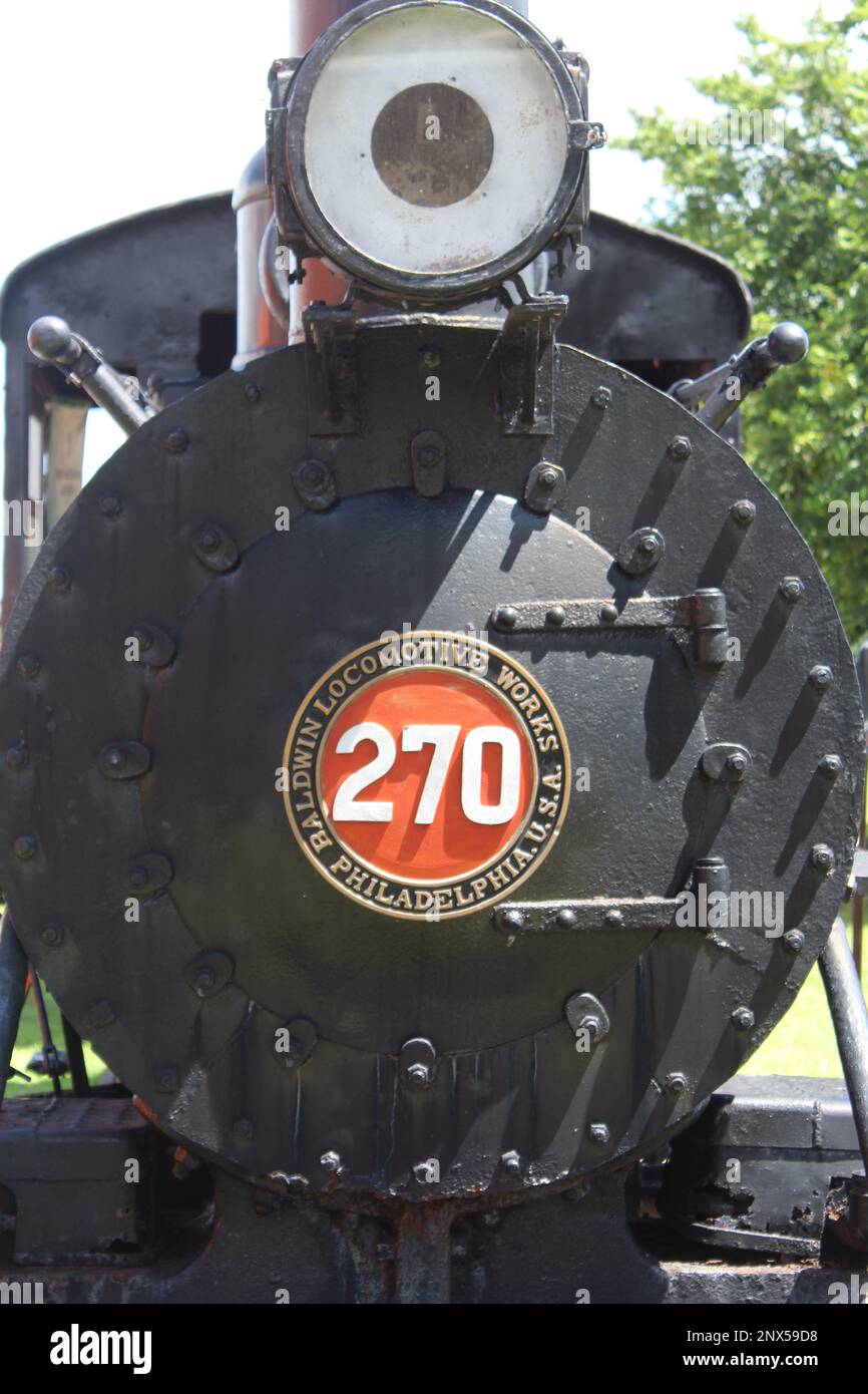 MERIDA, MEXICO - OCTOBER 5, 2016 Yucatan Railway Museum with train ...