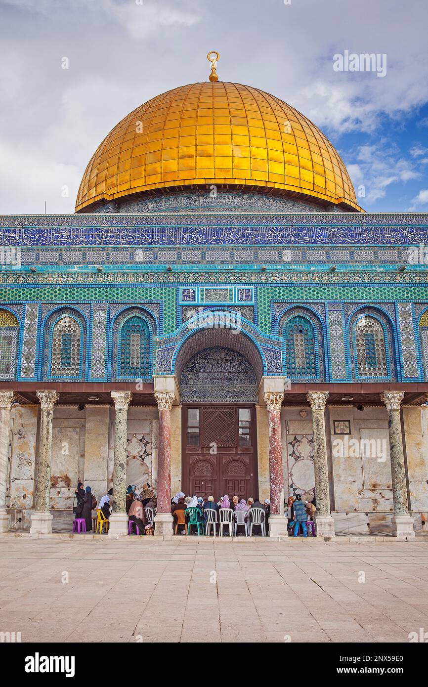 Dome of the Rock, Temple Mount (Har Ha Bayit), Jerusalem, Israel Stock ...