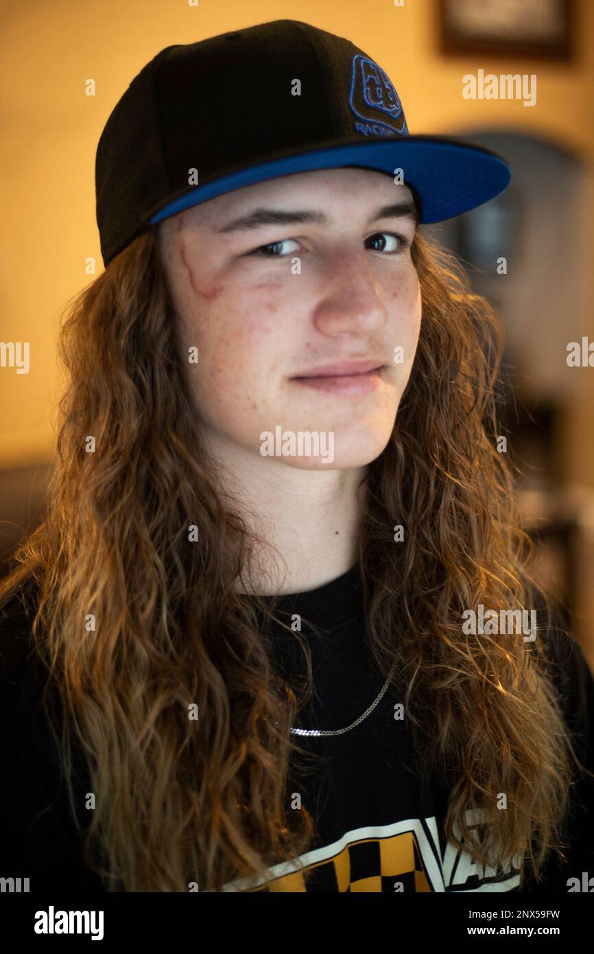 In this April 2018 photo, Cole Cheney, 16, poses for a photo in Layton ...