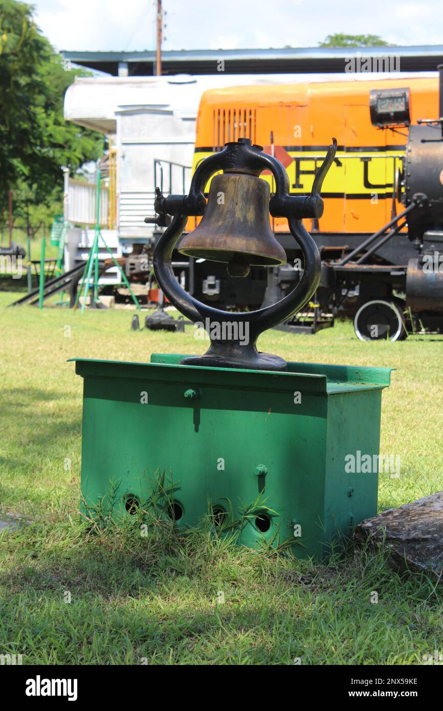 MERIDA, MEXICO - OCTOBER 5, 2016 Yucatan Railway Museum with train ...