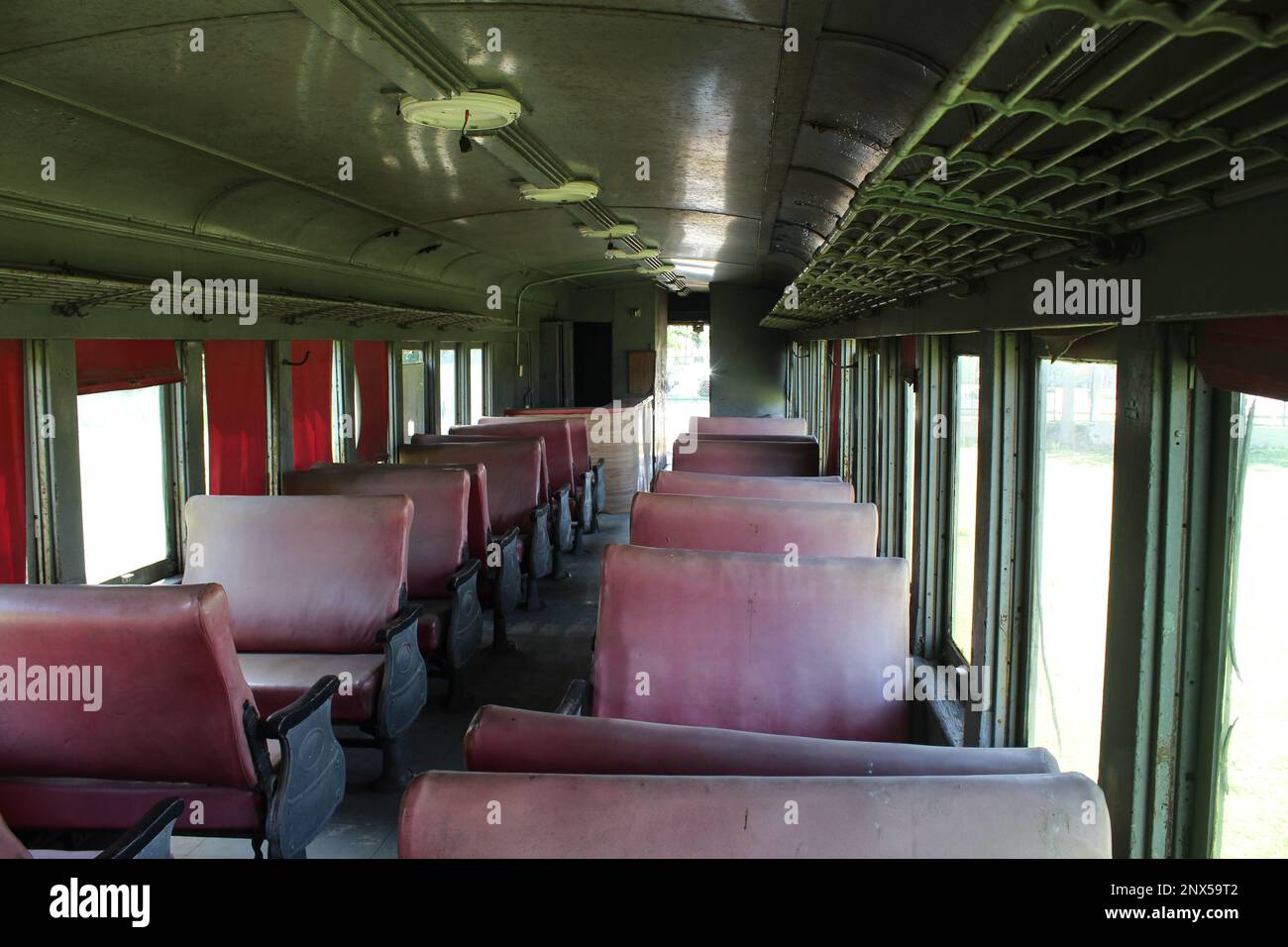 MERIDA, MEXICO - OCTOBER 5, 2016 Yucatan Railway Museum with train ...