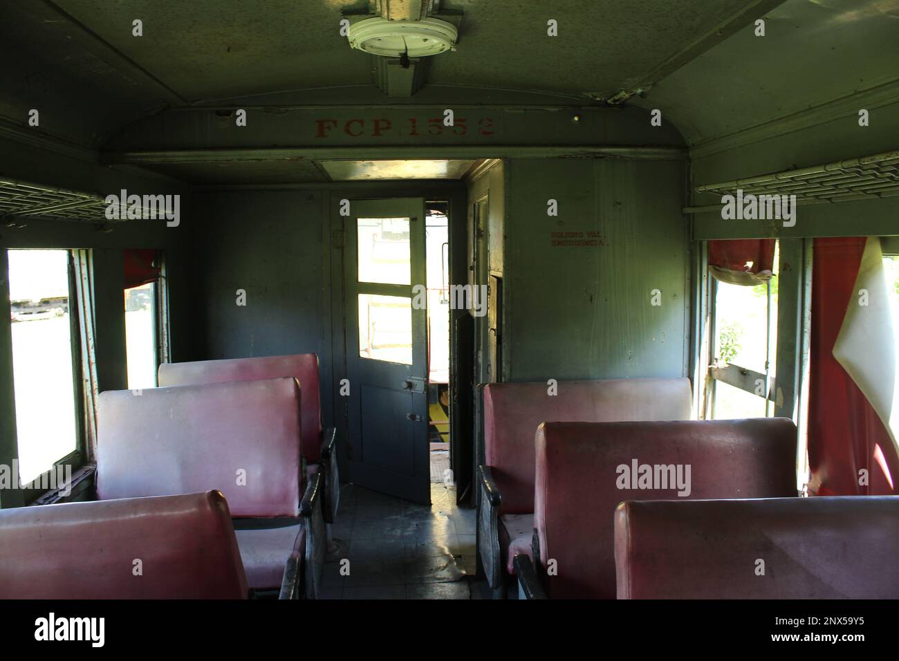 MERIDA, MEXICO - OCTOBER 5, 2016 Yucatan Railway Museum with train ...