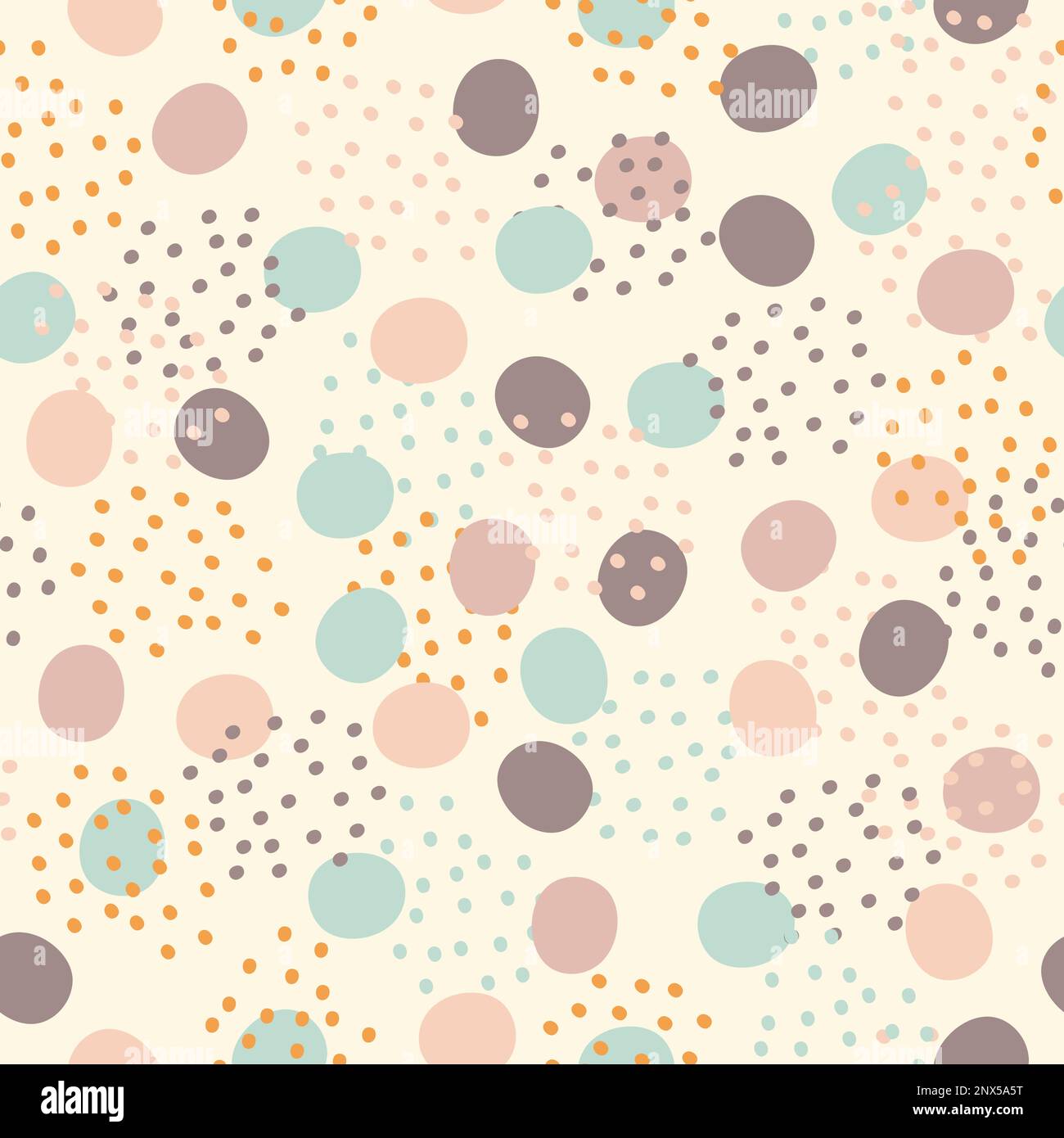 Trendy abstract seamless pattern with dots in minimalism style. Vector ...