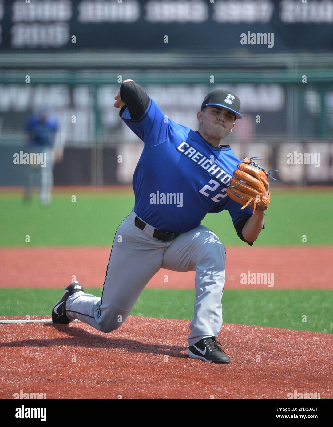 Creighton University BlueJays pitcher Mitch Regan (22) during game #1 ...