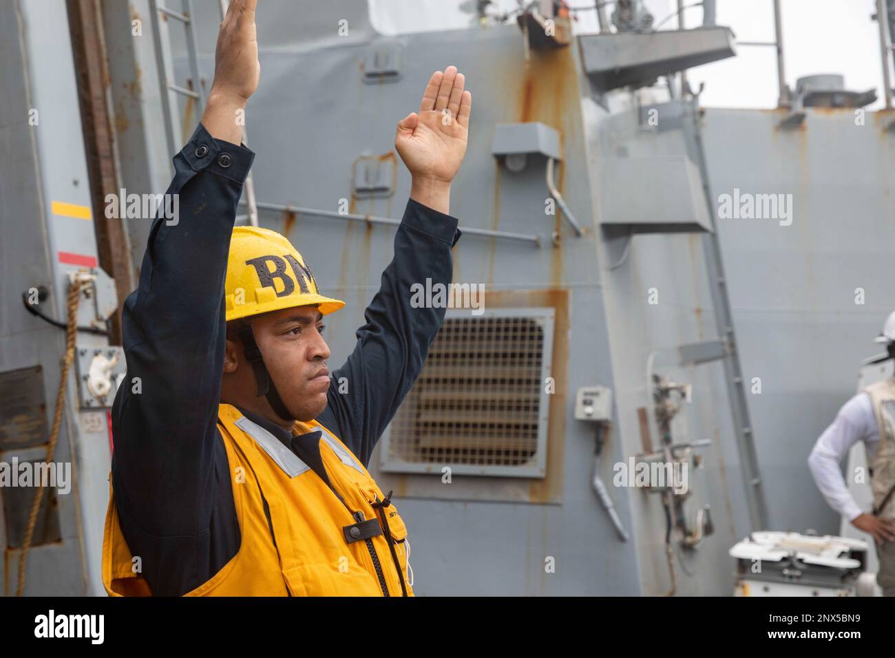 230129-N-SN516-1178 NATUNA SEA (Jan. 29, 2023) U.S. Navy Boatswain’s ...